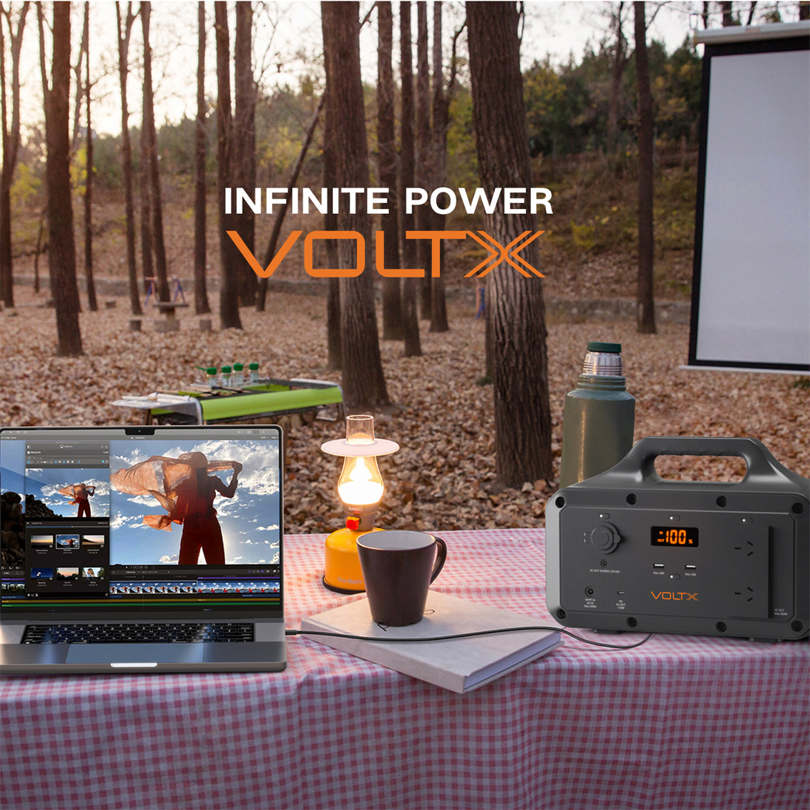 VoltX E800 800W Portable Power Station 518Wh | Outbax